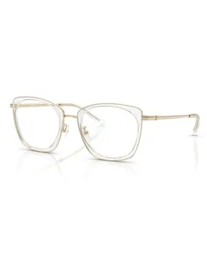 Tory Burch Irregular Full Rim Eyeglasses - Clear