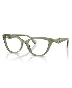 Michael Kors Cat Eye Eyeglasses - Green Transparent