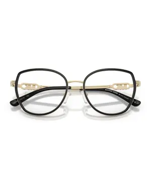 Michael Kors Round Metal Eyeglasses - Black