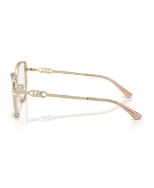 Michael Kors Round Frame Eyeglasses - Light Brown