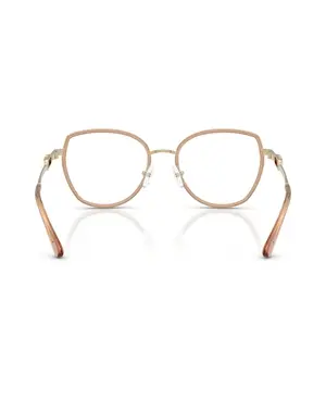 Michael Kors Round Frame Eyeglasses - Light Brown