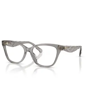Tory Burch Tory Burch Cat-Eye Eyeglasses With Chevron Quilting Transparent Gray