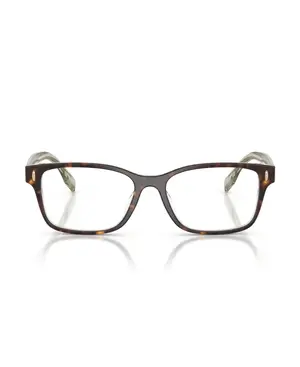 Tory Burch Rectangular Eyeglasses - Dark Tortoise