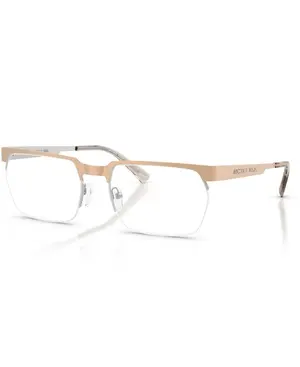 Michael Kors Rectangle Semi-rimless Eyeglasses - Gold Matte