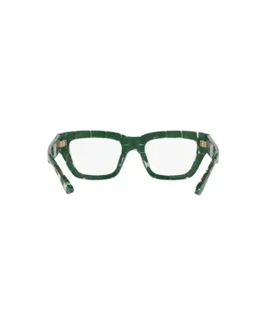 Bottega Veneta Rectangle Full Rim Acetate Eyeglasses - Ivy