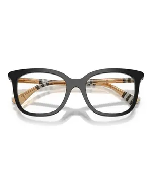 Burberry Square Acetate Eyeglasses - Black
