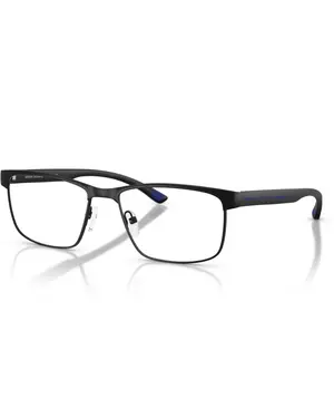Armani Exchange Full Rim Rectangle Eyeglasses - Matte Dark Blue