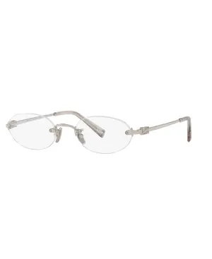 Miu Miu Oval Metal Eyeglasses