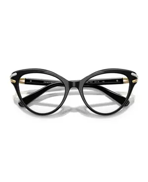 SWAROVSKI Acetate Cat Eye Eyeglasses With Strass Accents
