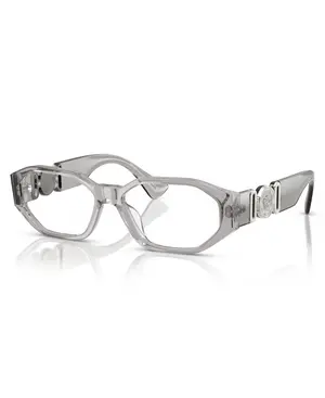 Versace Biggie Eyeglasses - Gray Transparent