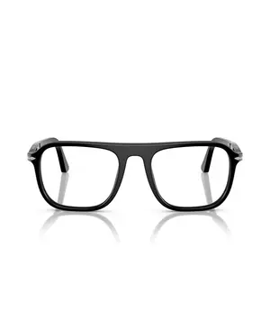Persol Acetate Square Frame Eyeglasses - Black