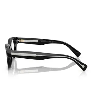 Brunello Cucinelli Miles Rectangle Acetate Eyeglasses - Nero