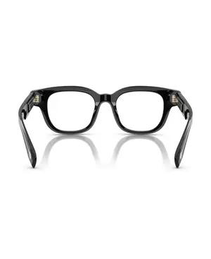 Brunello Cucinelli Miles Rectangle Acetate Eyeglasses - Nero