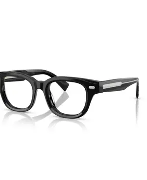 Brunello Cucinelli Brunello Cucinelli Miles Rectangle Acetate Eyeglasses Nero