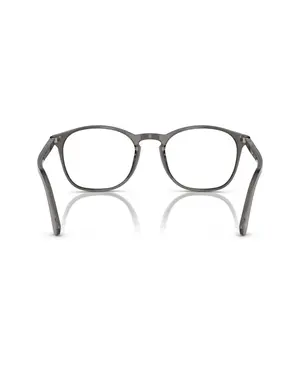 Persol Acetate Square Frame Eyeglasses - Transparent Gray
