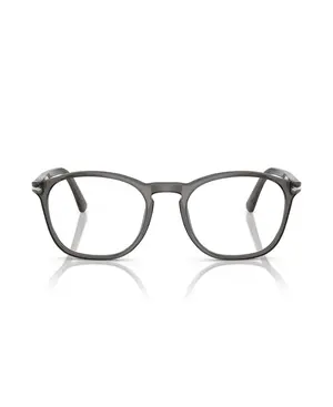 Persol Acetate Square Frame Eyeglasses - Transparent Gray