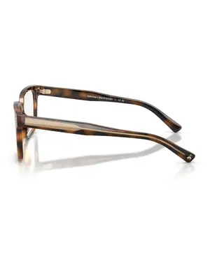 Brooks Brothers Rectangle Eyeglasses - Warm Tortoise