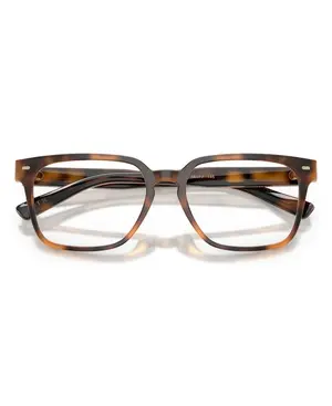 Brooks Brothers Rectangle Eyeglasses - Warm Tortoise