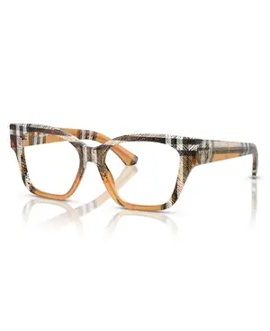Burberry Burberry Cat Eye Eyeglasses Check Sand