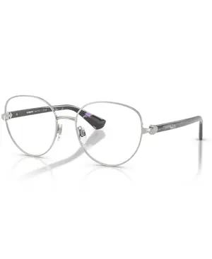 Burberry Phantos Round Frame Eyeglasses - Silver