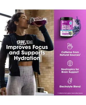 OPTIMUM NUTRITION Essential Amino Energy Hydration Plus Focus Powder