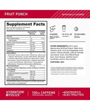 OPTIMUM NUTRITION Essential Amino Energy Hydration Plus Focus Powder