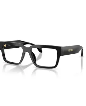 Versace Versace Rectangle Eyeglasses Black