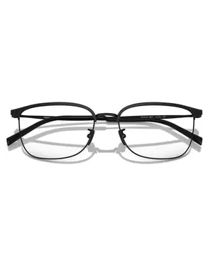 Giorgio Armani Square Eyeglasses - Matte Black