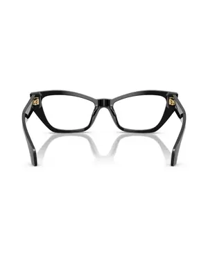 Versace Cat Eye Eyeglasses - Black