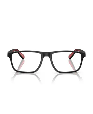 Emporio Armani Rectangle Full Rim Eyeglasses - Matte Black