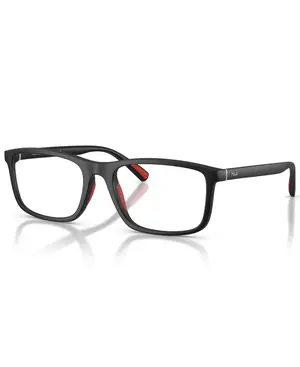 Polo Ralph Lauren Square Full Rim Eyeglasses - Matte Black