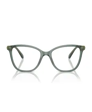 SWAROVSKI Square Frame Eyeglasses - Transparent Green
