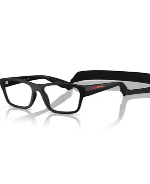 Prada Prada Linea Rossa Pillow Shape Eyeglasses Matte Black