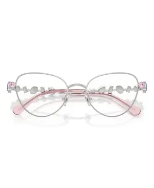 SWAROVSKI Cat Eye Eyeglasses - Silver