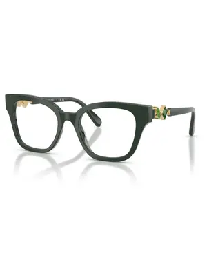 SWAROVSKI Swarovski Square Eyeglasses Dark Green