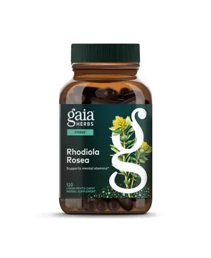 GAIA HERBS Rhodiola Rosea Stress Support Supplement Traditionally For Supporting Healthy Stamina And Endurance - No Color