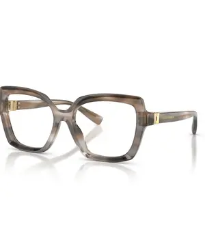 Dolce & Gabbana Dolce&Gabbana Butterfly Eyeglasses Striped Gray