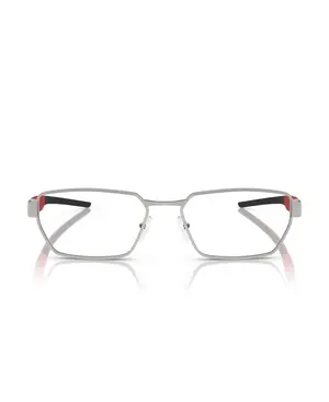 SCUDERIA FERRARI Square Eyeglasses - Brushed Silver