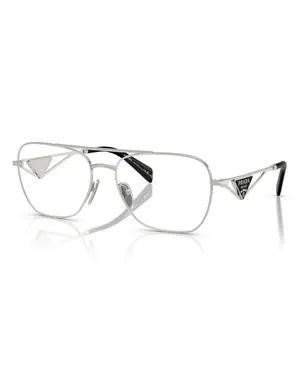 Prada Eyeglasses Full Rim - Silver