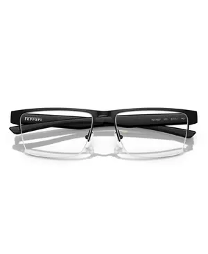 SCUDERIA FERRARI Rectangular Eyeglasses With Logo Detail - Matte Black