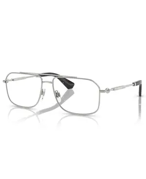 Burberry Full Rim Square Eyeglasses - Silver