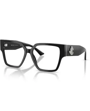 JIMMY CHOO Square Eyeglasses - Black