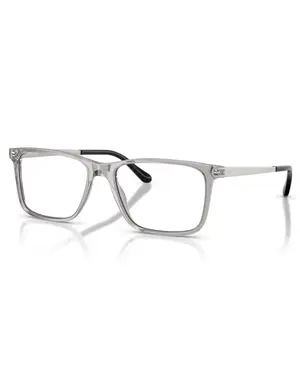Ralph Lauren Square Acetate Eyeglasses - Transparent Gray