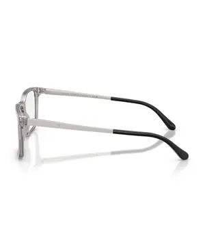 Ralph Lauren Square Acetate Eyeglasses - Transparent Gray