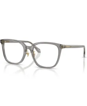 Versace Full Rim Acetate Eyeglasses - Transparent Gray