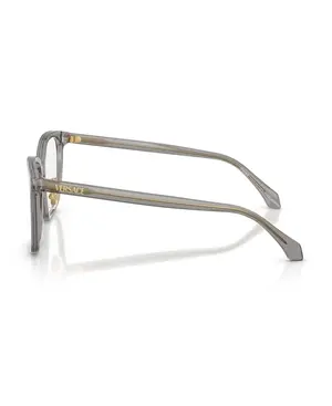 Versace Full Rim Acetate Eyeglasses - Transparent Gray