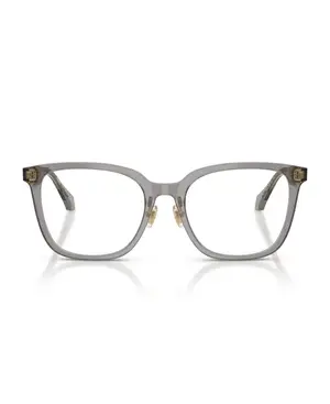 Versace Full Rim Acetate Eyeglasses - Transparent Gray