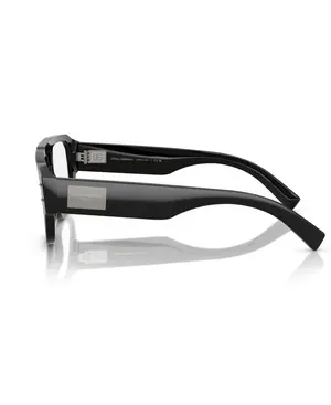 Dolce & Gabbana Aviator Eyeglasses - Brushed Black