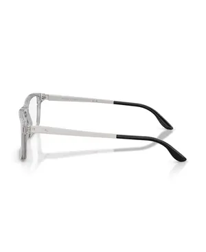 Ralph Lauren Rectangular Full Rim Eyeglasses - Transparent Gray