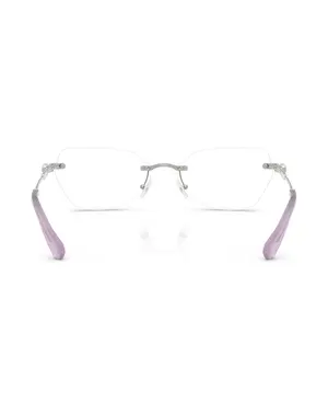 SWAROVSKI Irregular Rimless Eyeglasses - Silver